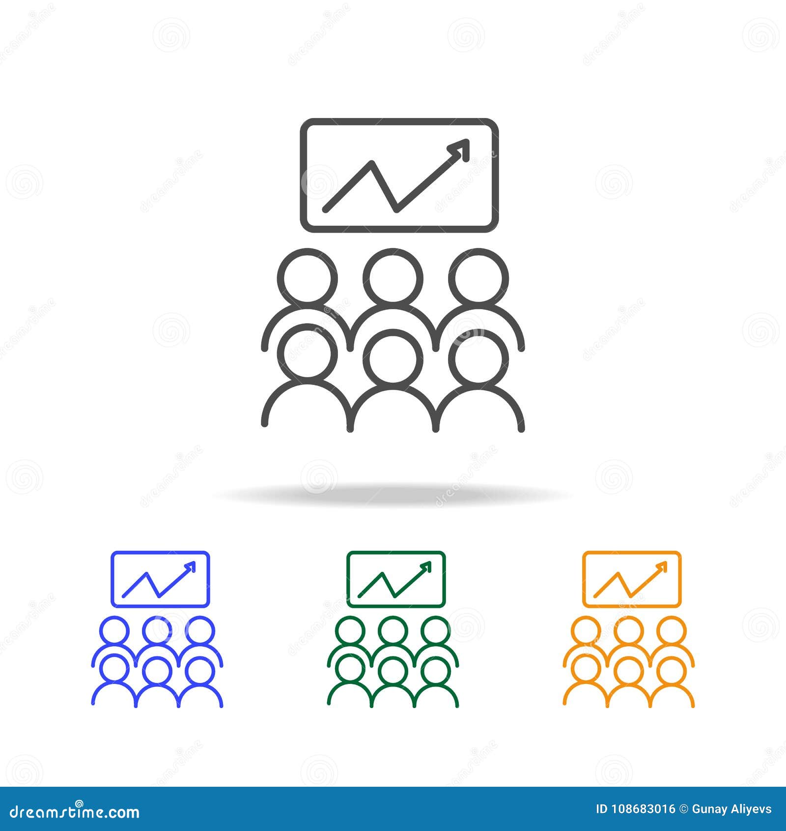 Presentation Icons. Element of Edecation for Mobile Concept and Web ...