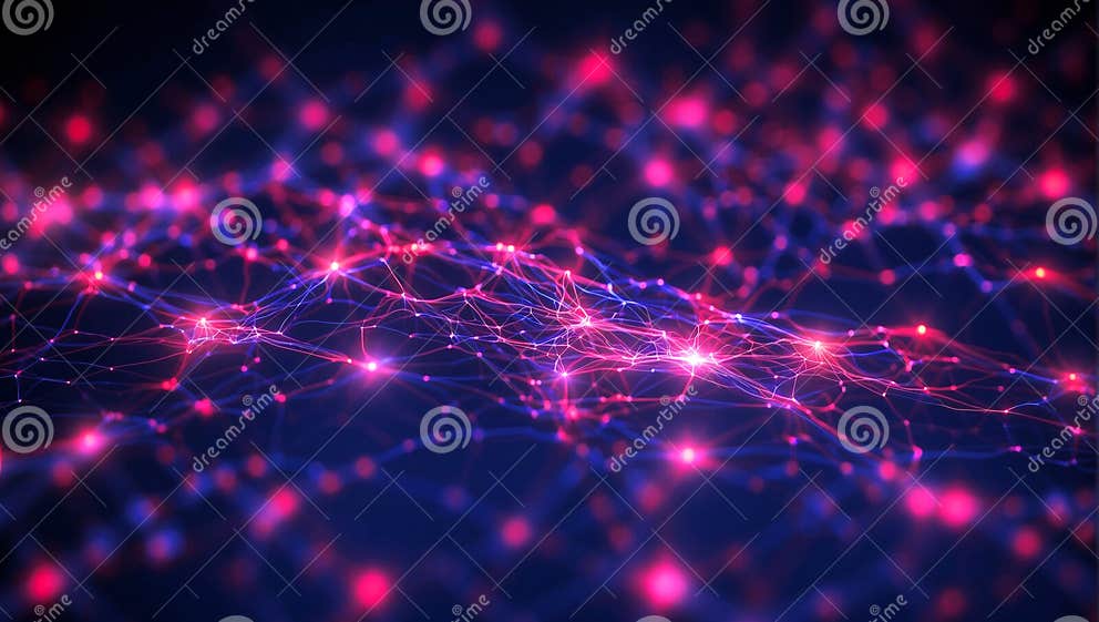 Presentation of Interconnected Nodes Network. Science. Technology ...