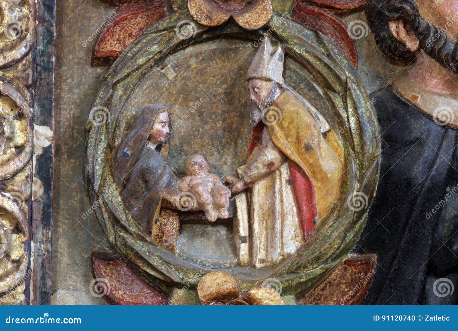 The Presentation of Jesus at the Temple Stock Photo - Image of catholic ...
