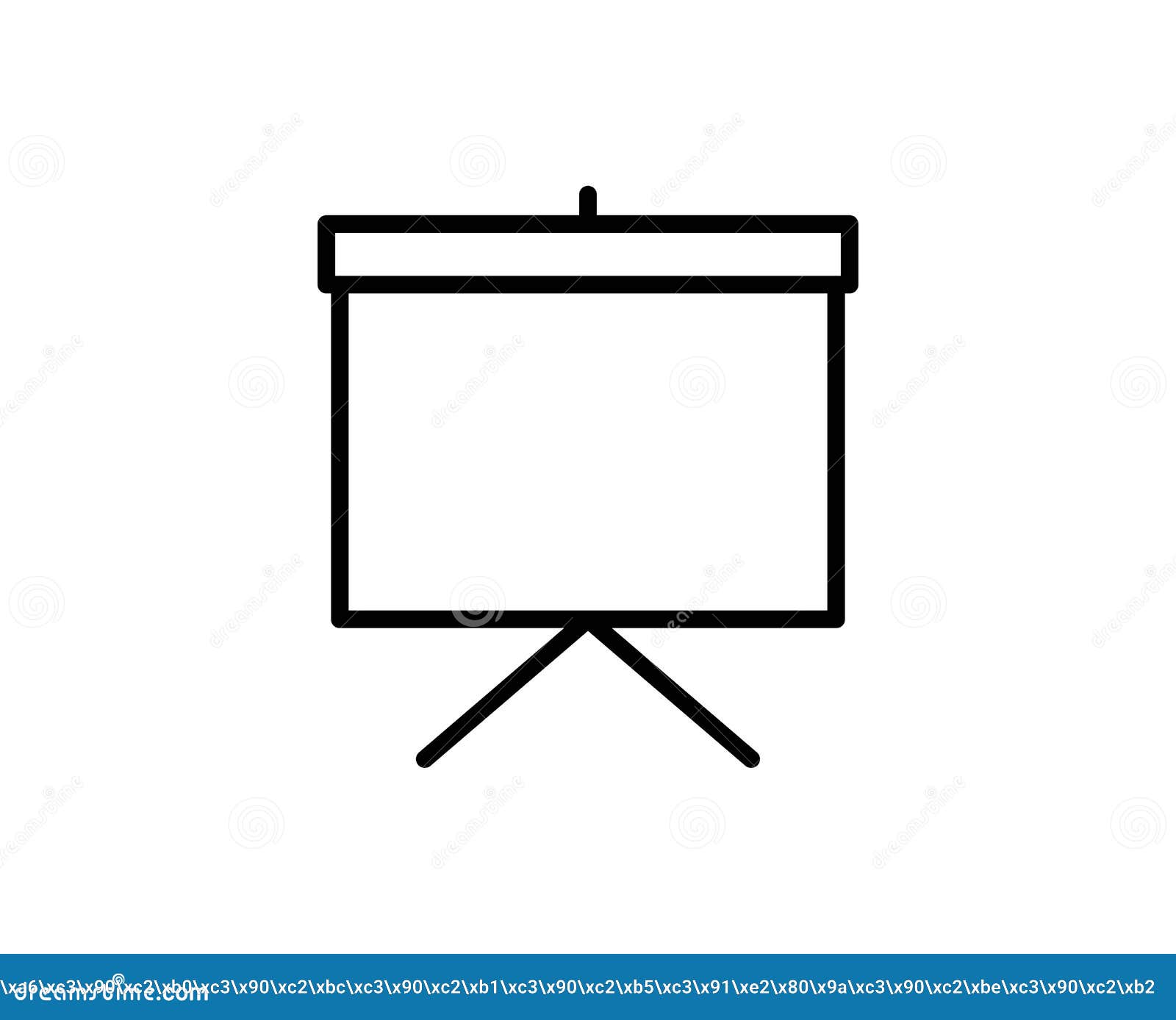 Presentation line icon stock vector. Illustration of grow - 189509964