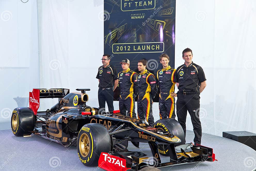 Presentation of the Lotus Renault E20, 2012 Editorial Stock Photo ...