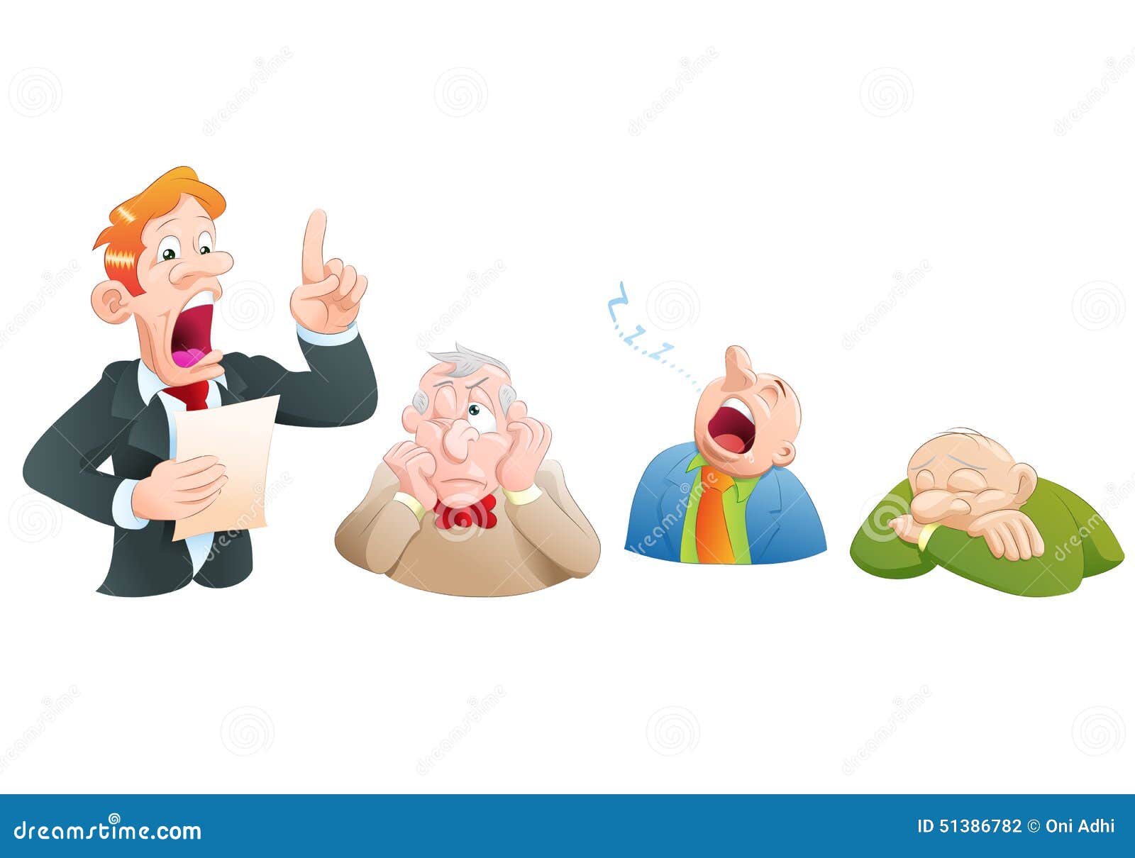 Boring Presentation Speech Stock Photography | CartoonDealer.com #51386786