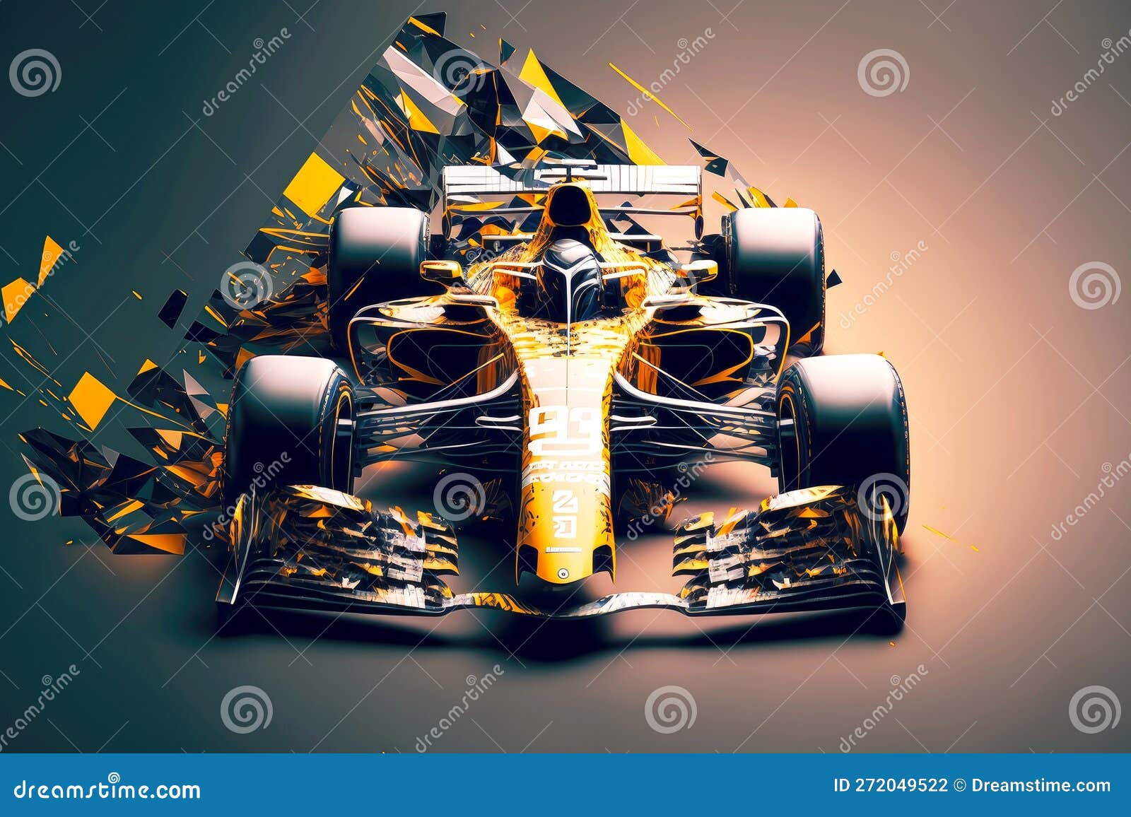 Presentation of Modern High-speed Racing Car for Formula One Racing ...