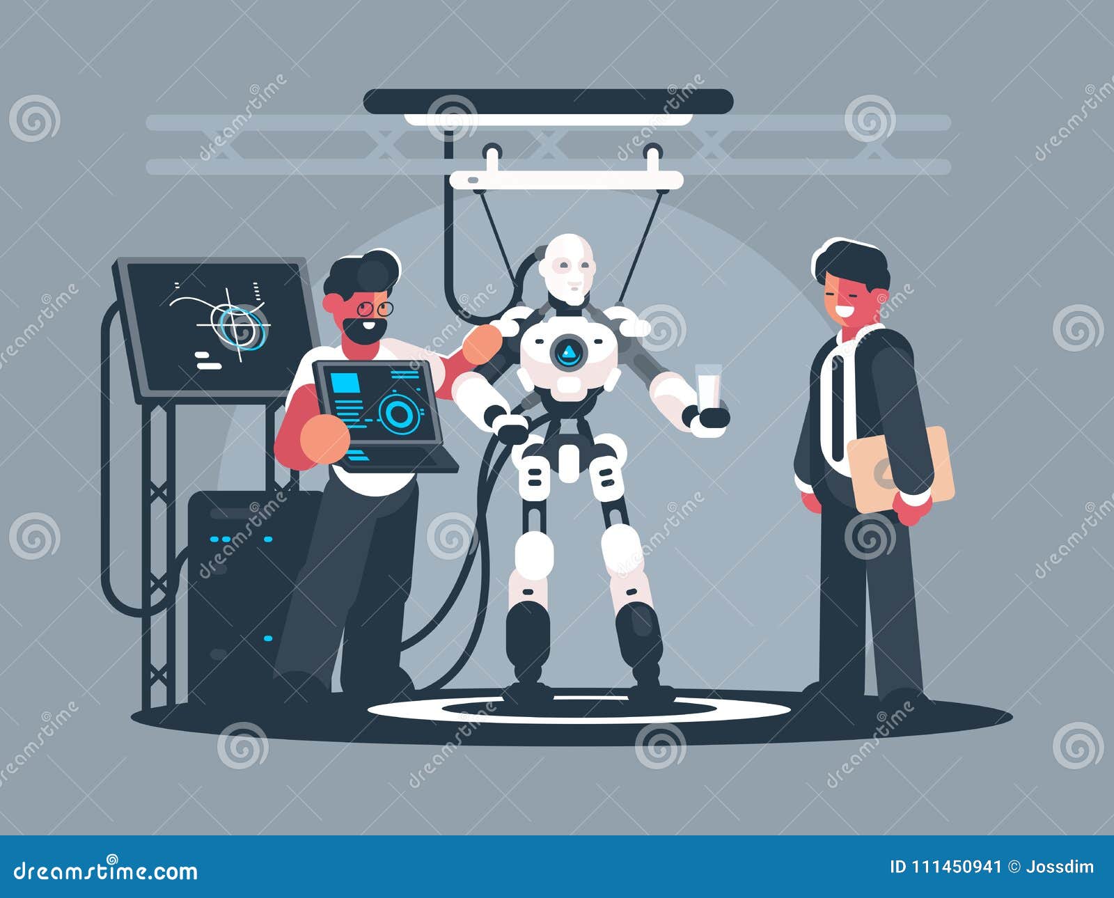 Robot Presenter Royalty-Free Stock Photography | CartoonDealer.com ...