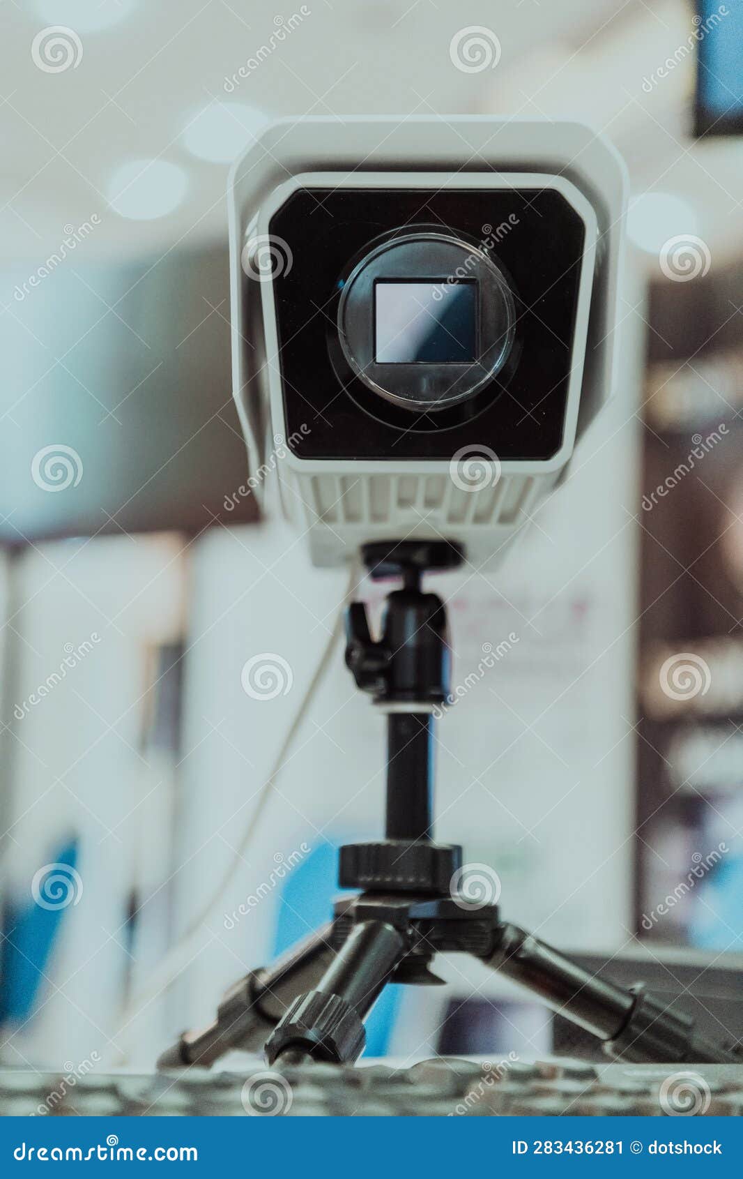 Presentation of New High-quality Security Cameras Stock Image - Image ...