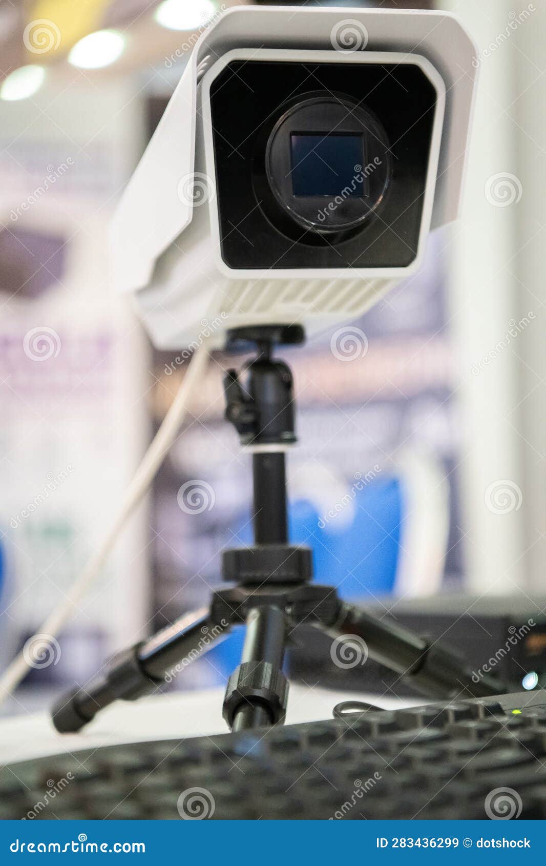 Presentation of New High-quality Security Cameras Stock Image - Image ...