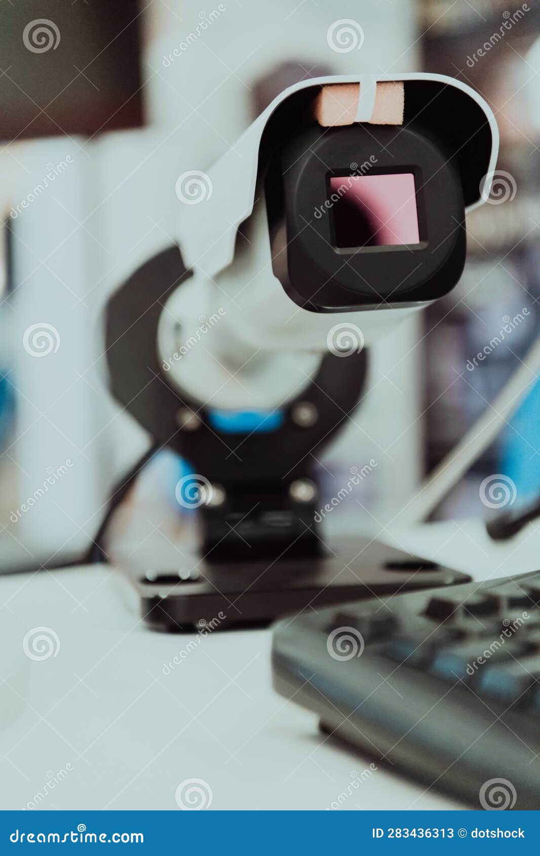 Presentation of New High-quality Security Cameras Stock Image - Image ...