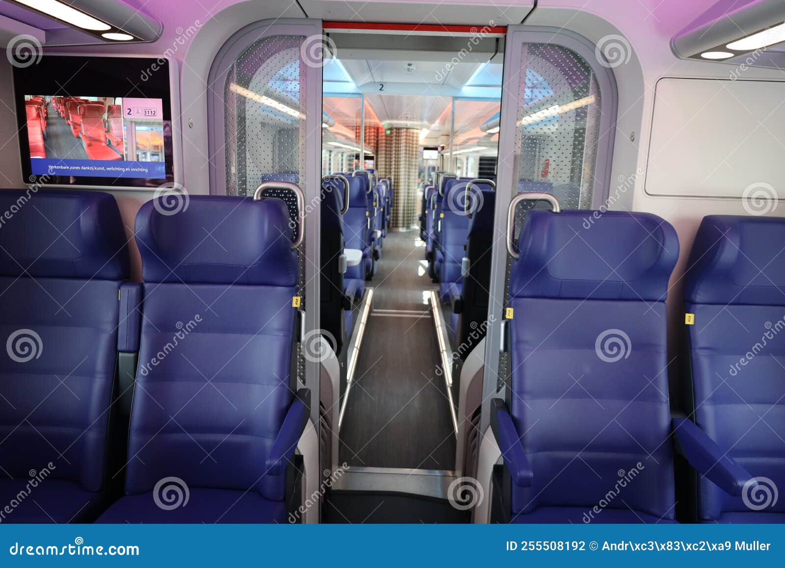 Presentation New INCG Intercity with Blue Chairs in the Second Class ...