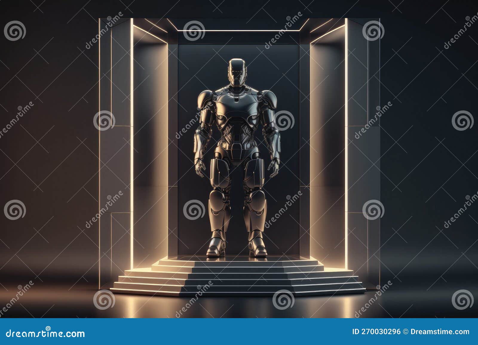 Presentation of a New Robot Model in the Form of a Human on the Stage ...