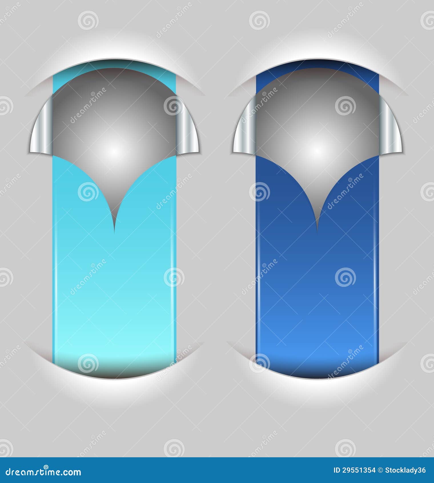 Presentation/option Template with Empty Text Boxes Stock Illustration ...