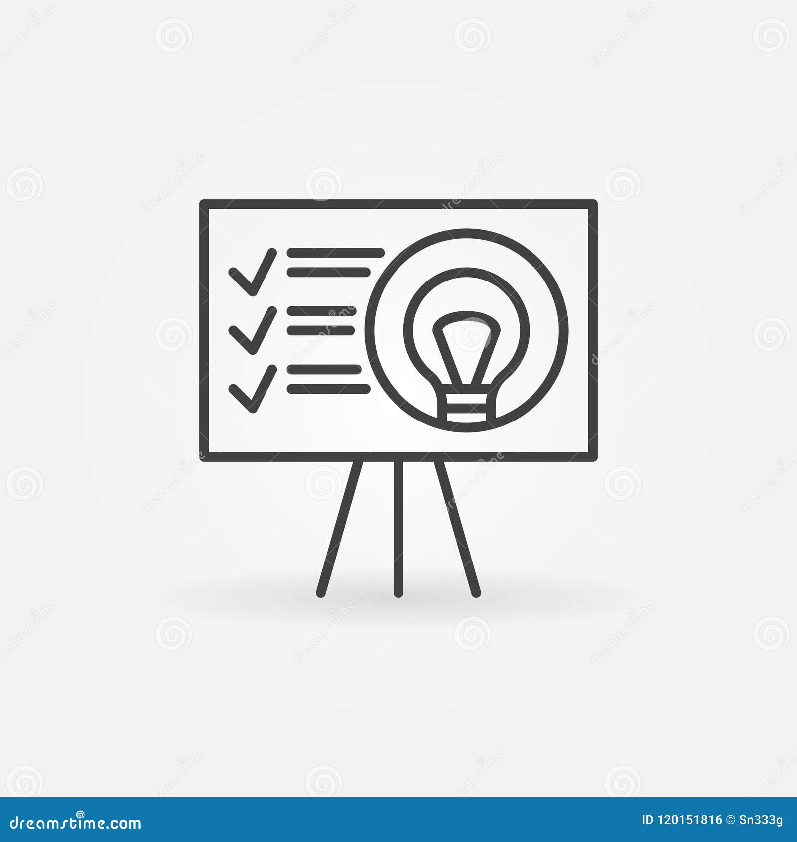 Presentation Outline Icon. Vector Start-up Presentation Symbol Stock ...