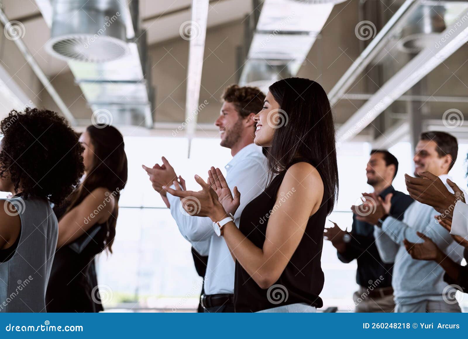The Presentation that Packed a Punch. a Group of Businesspeople ...