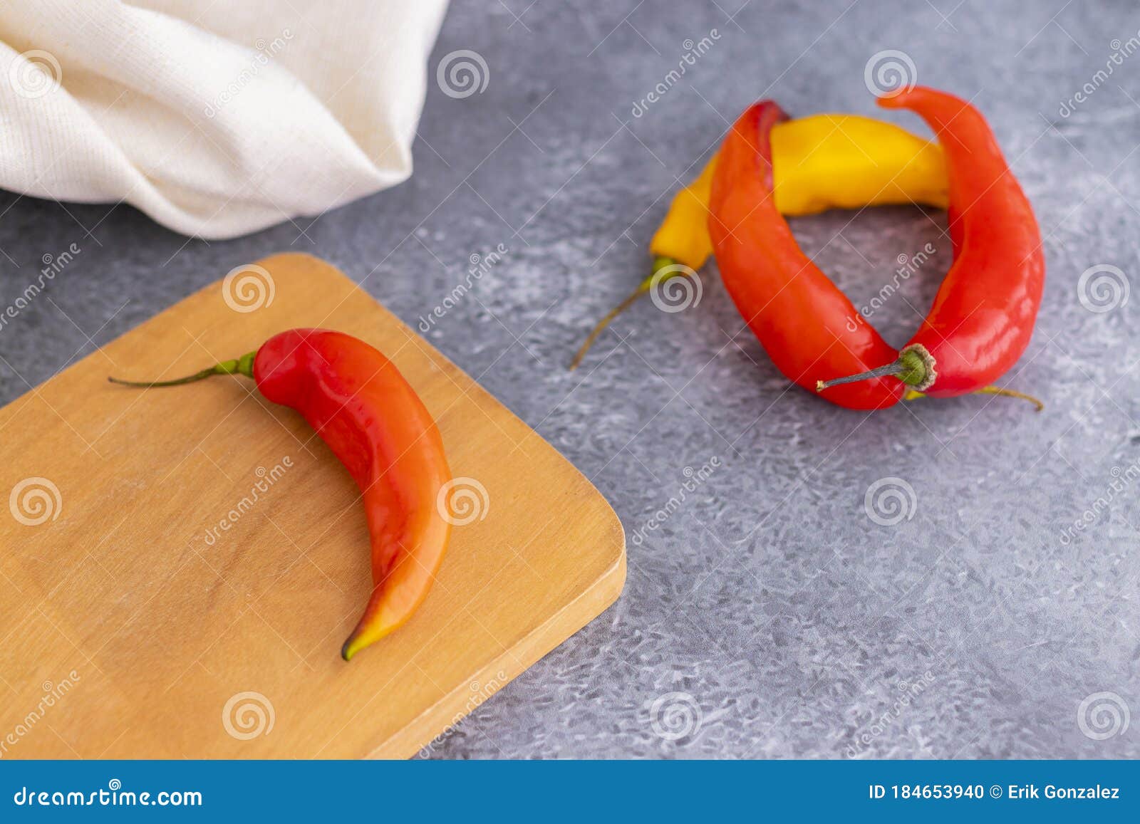 Peruvian Red Hot Chili Ají Limo Stock Photo - Image of closeup ...