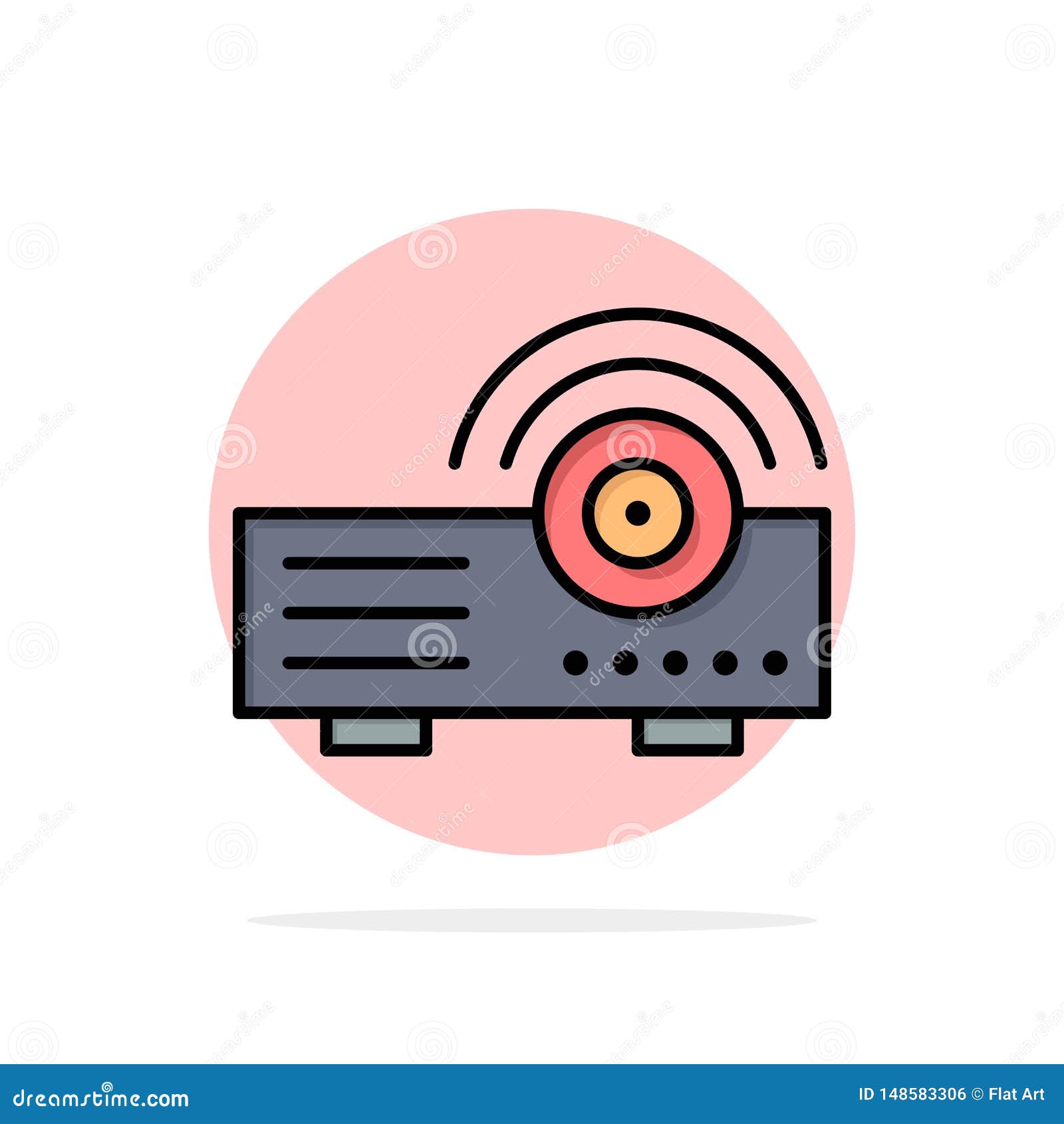 Presentation, Projector, Machine, Service Abstract Circle Background ...