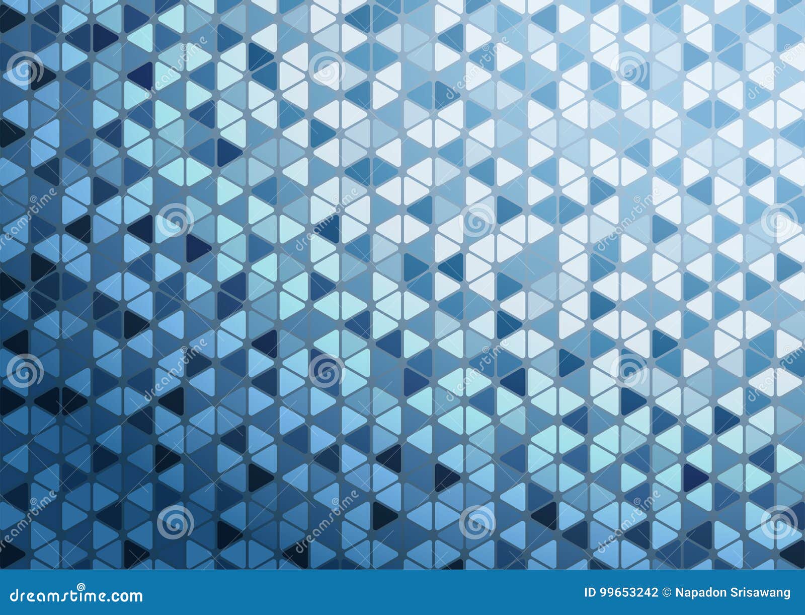 Abstract Blue Triangle Pattern Background Wallpaper Stock Vector ...