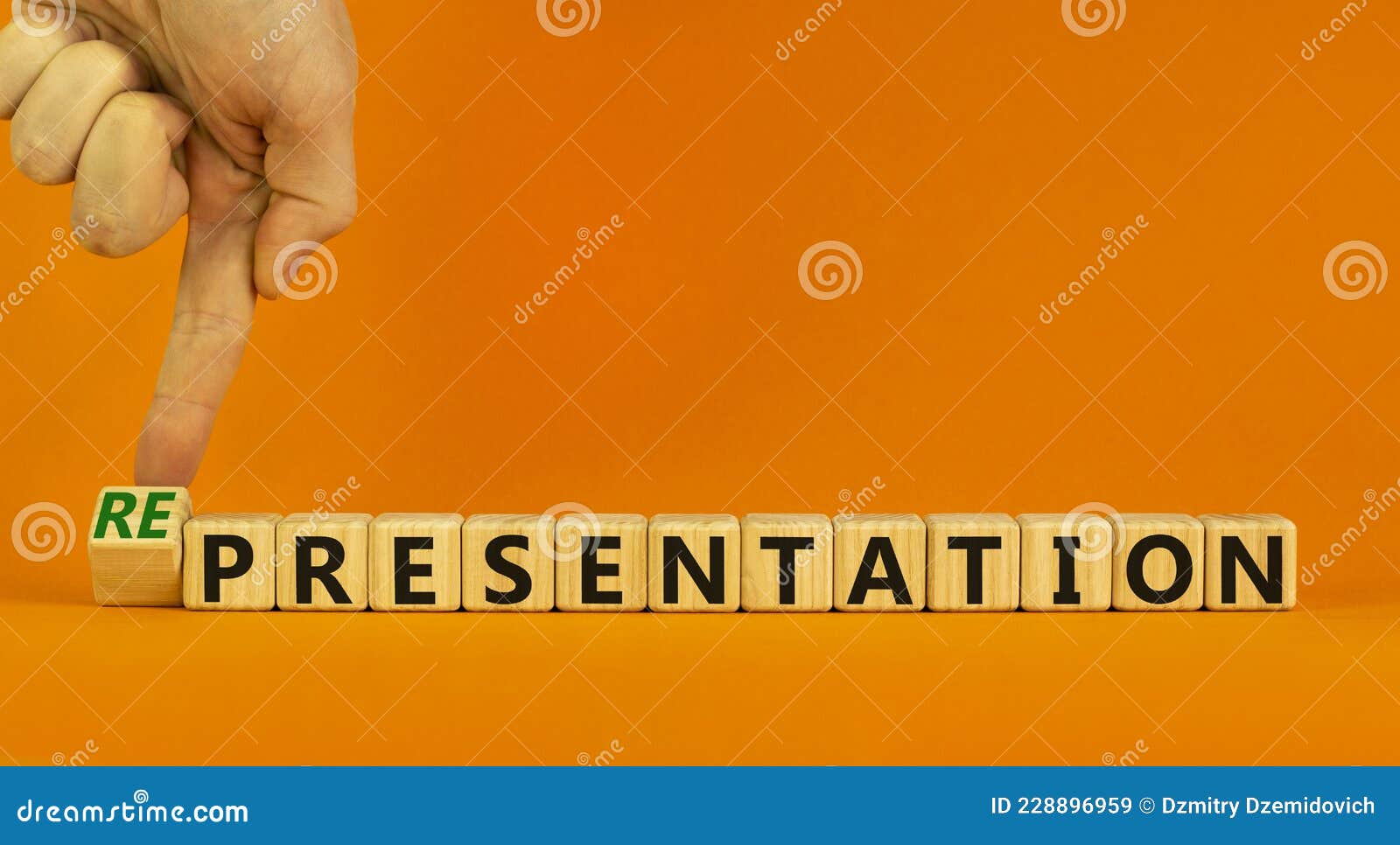 Presentation Representation Symbol. Businessman Turns a Cube, Changes ...