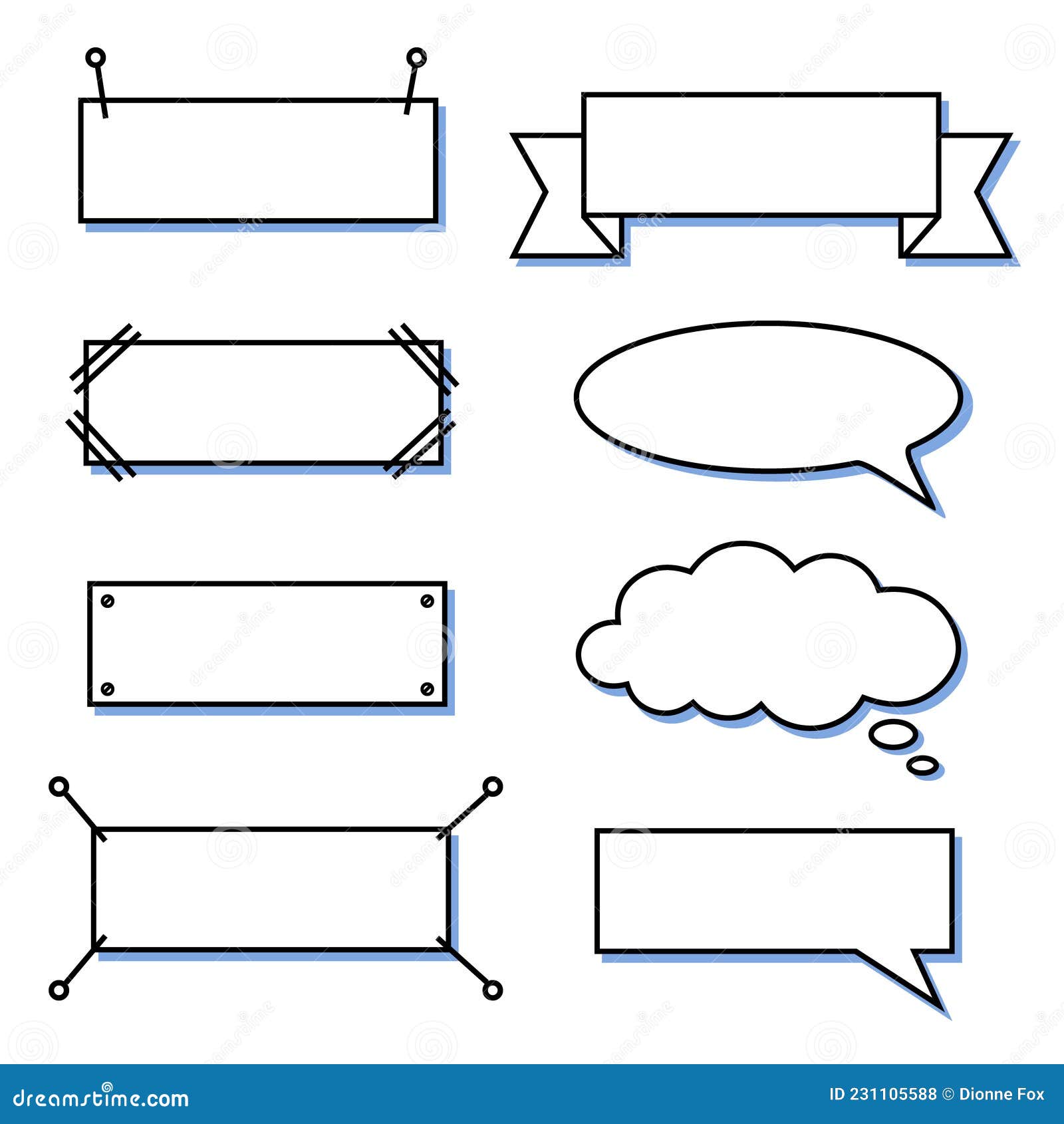 Presentation Shapes - Creative Visualisation Techniques - Blue Shadow ...