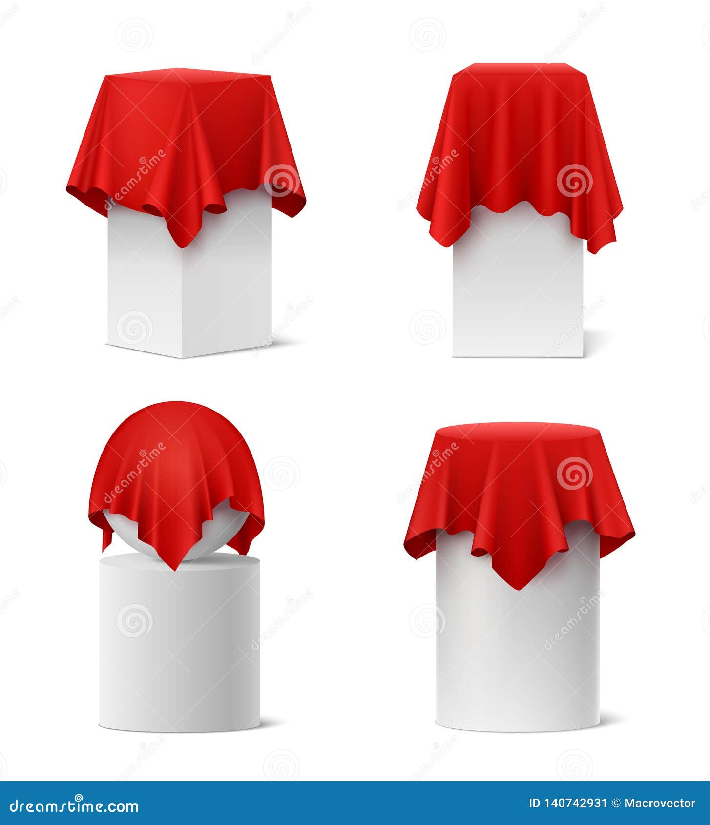 Presentation Silk Cloth Set Stock Vector - Illustration of ceremony ...