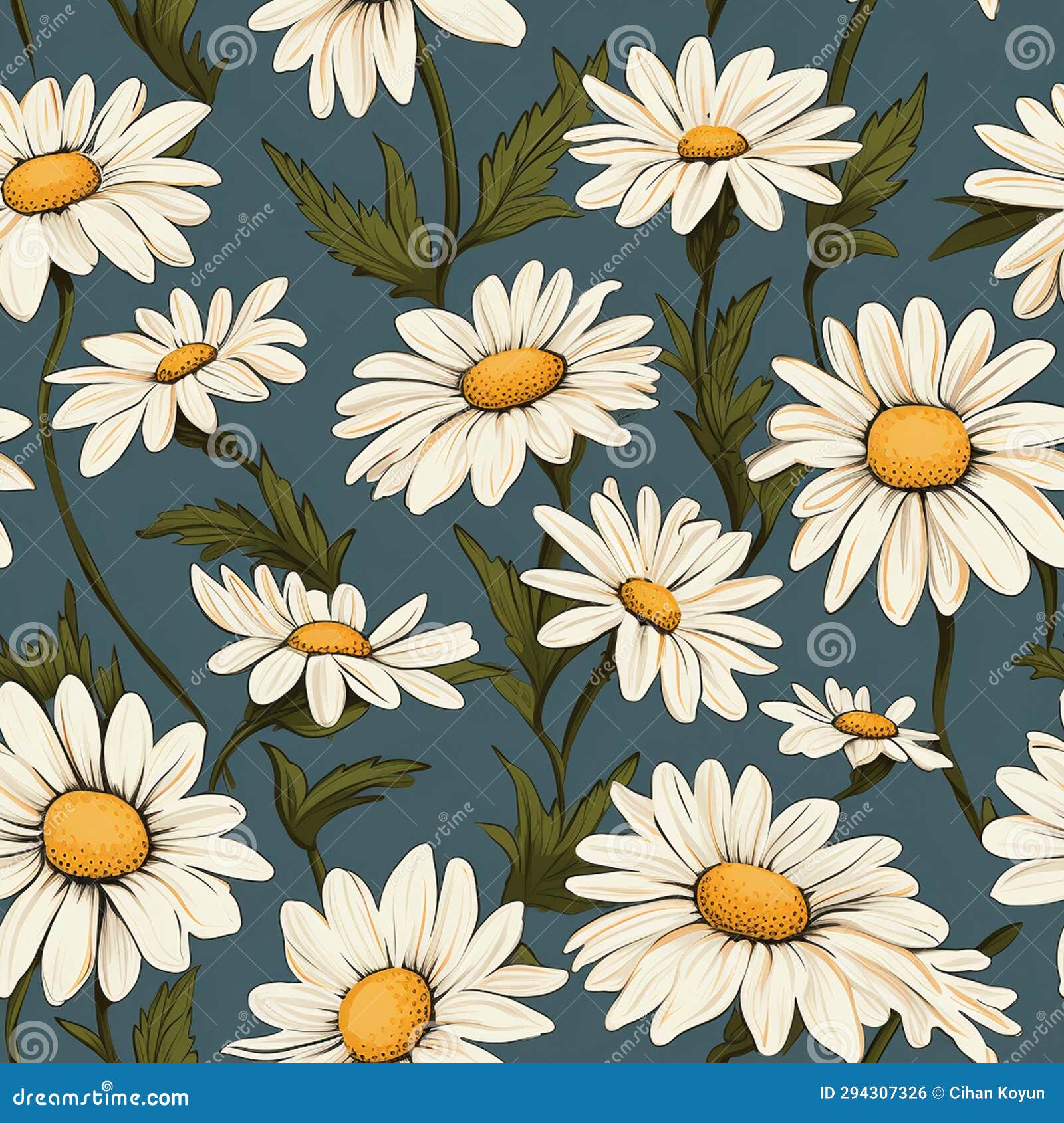 Presentation Slide Daisy Design for Creative Visuals Stock Illustration ...