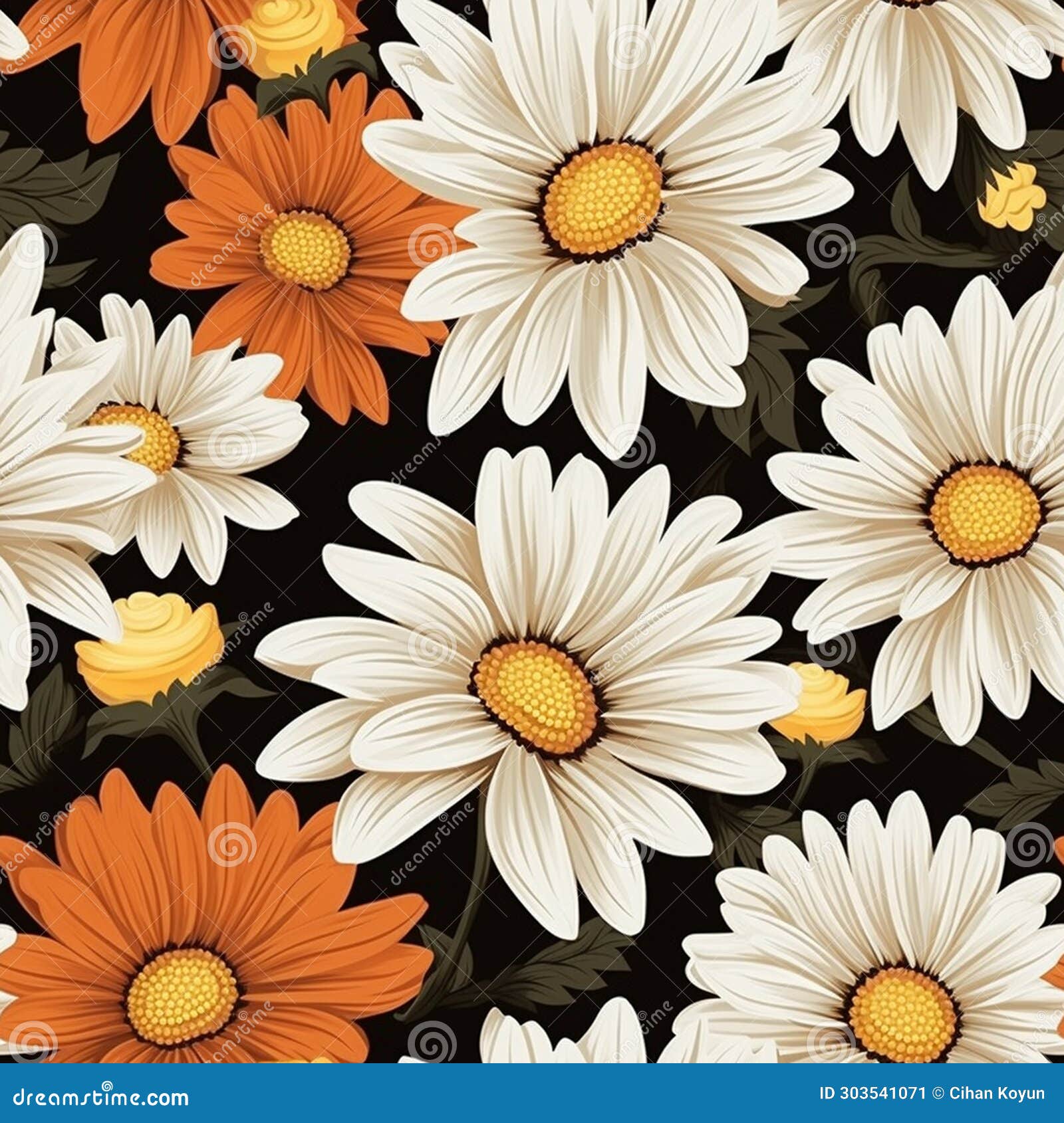 Presentation Slide Daisy Design for Creative Visuals Stock Illustration ...