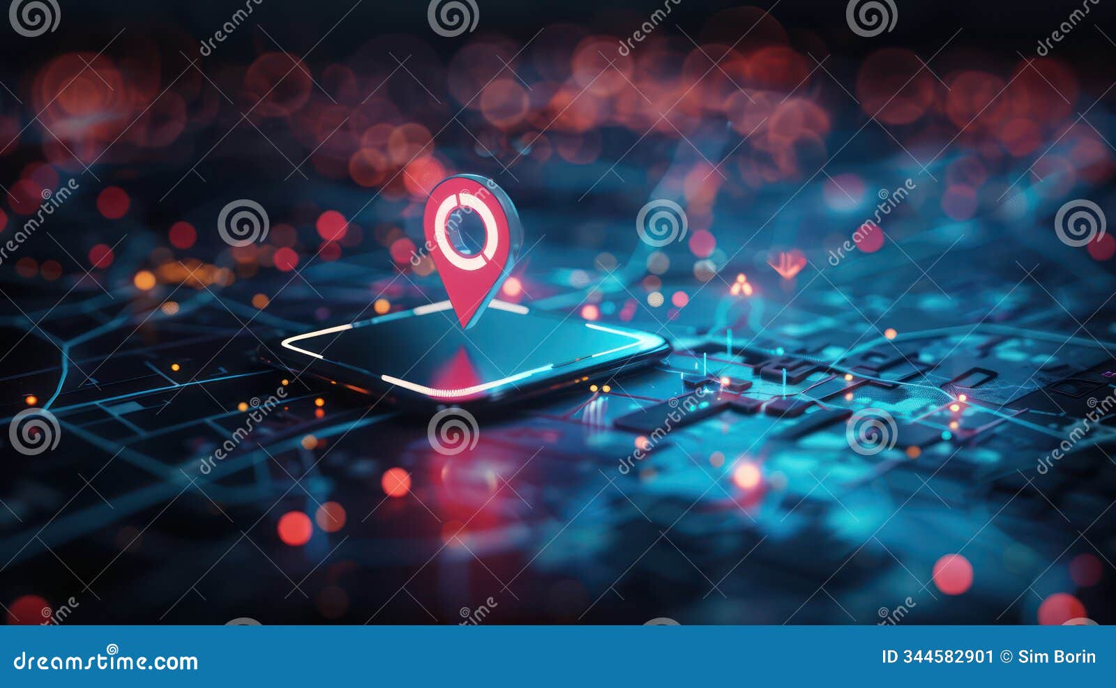 A Presentation Slide with Examples of GPS Icon Technology Stock ...