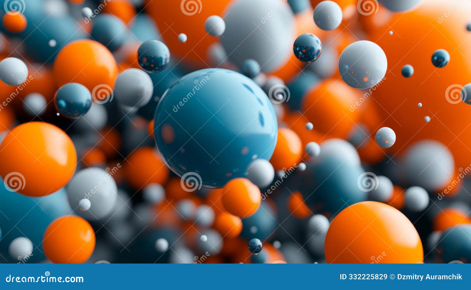 For a Presentation Slide, Shiny 3D Blobs Represent Data Points and Clusters Based on Machine ...