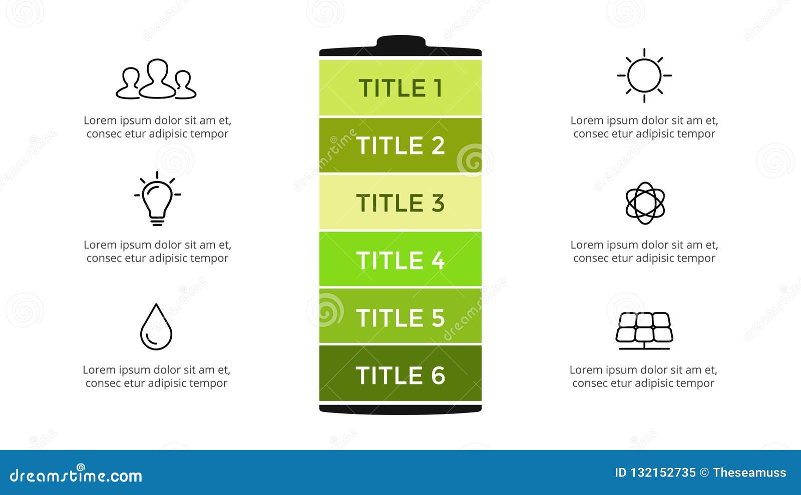 Vector Battery Infographic Template. Presentation Slide Template ...