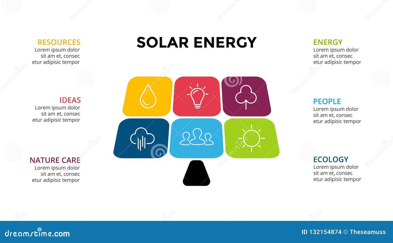 Vector Infographic Template. Solar Renewable Energy Panel. Presentation ...