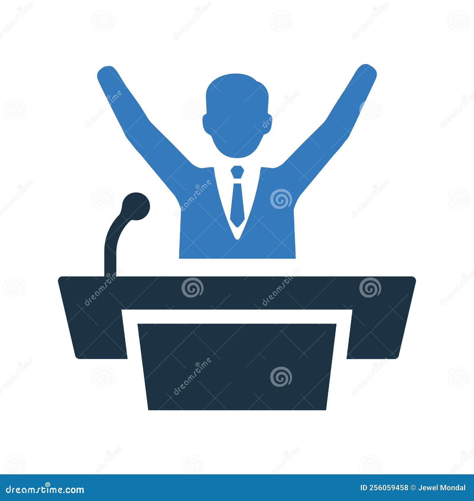 Presentation, Speech, Talk Icon. Editable Vector Graphics Stock ...