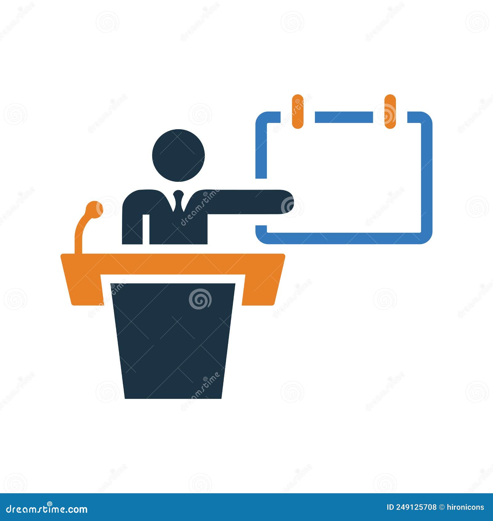 Presentation, Speech, Talk Icon. Simple Editable Vector Illustration ...