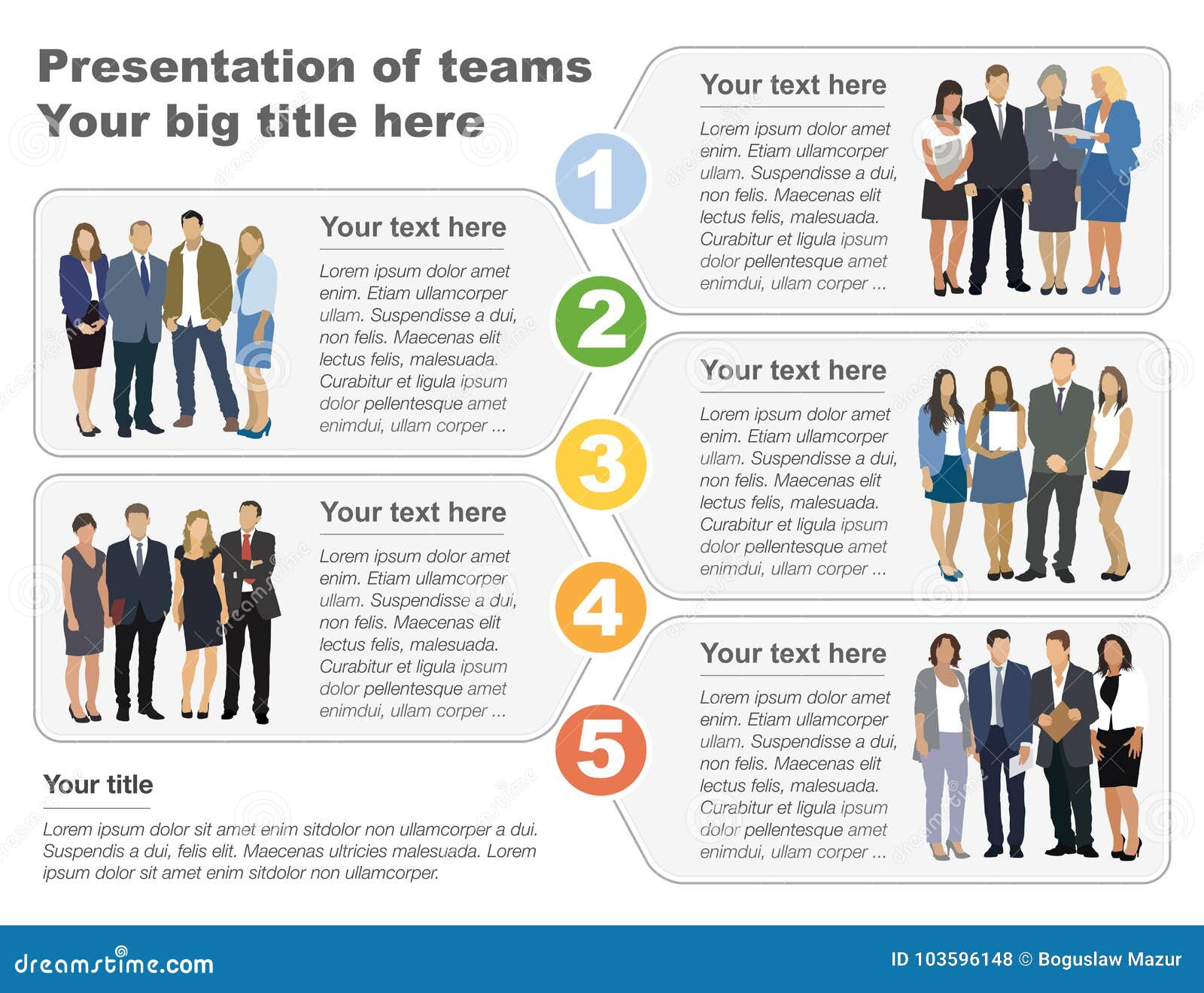 Presentation of teams stock vector. Illustration of competition - 103596148