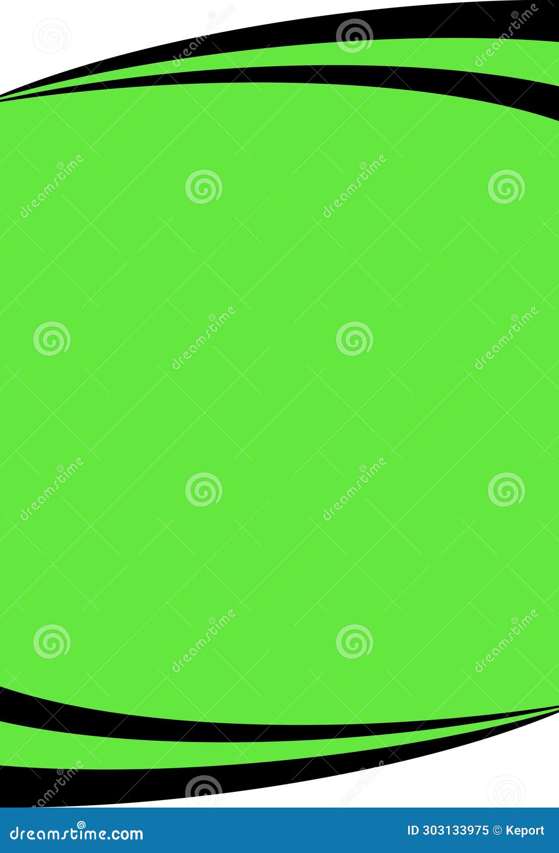 Presentation Template Frame Light Green and Black with Curve Stock ...