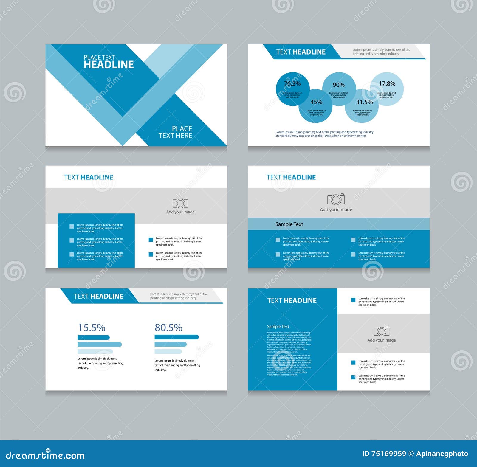 Presentation Template with Info Graphic Elements Stock Vector ...