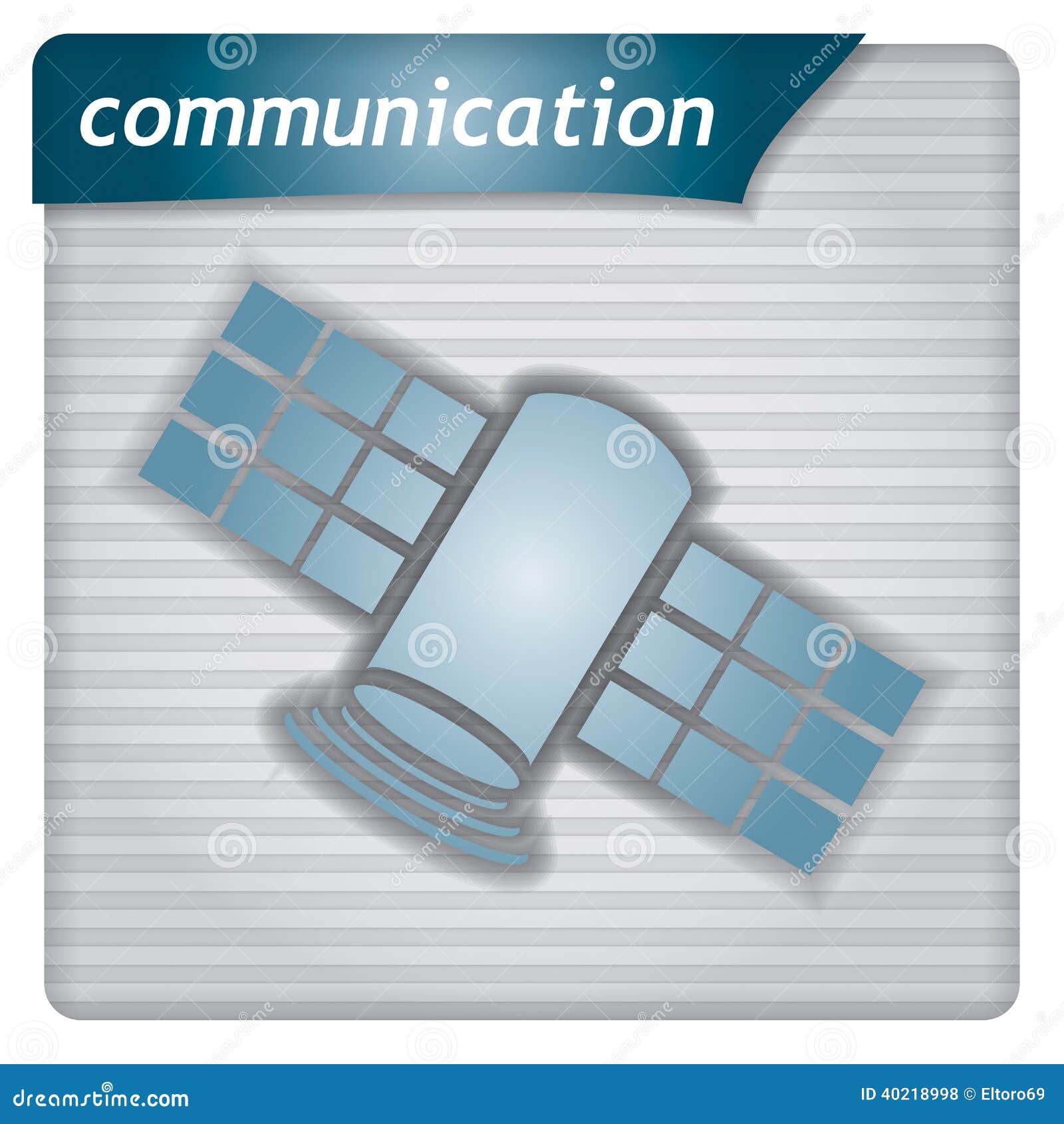 Presentation Template - Satellite Sign Stock Vector - Illustration of ...