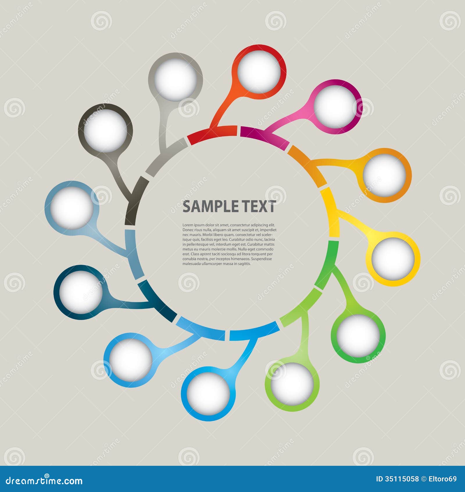 Presentation template stock vector. Illustration of communication ...