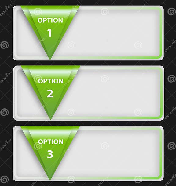 Presentation Template with Three Text Boxes Stock Illustration ...