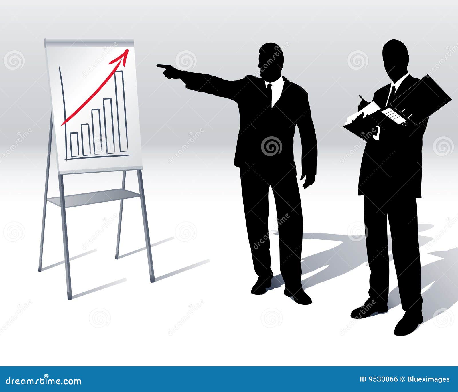 Presentation of turnover stock vector. Illustration of economic - 9530066