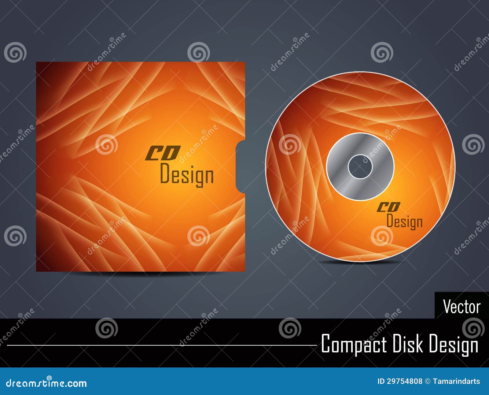Presentation of Cd Cover Design. Stock Vector - Illustration of music ...