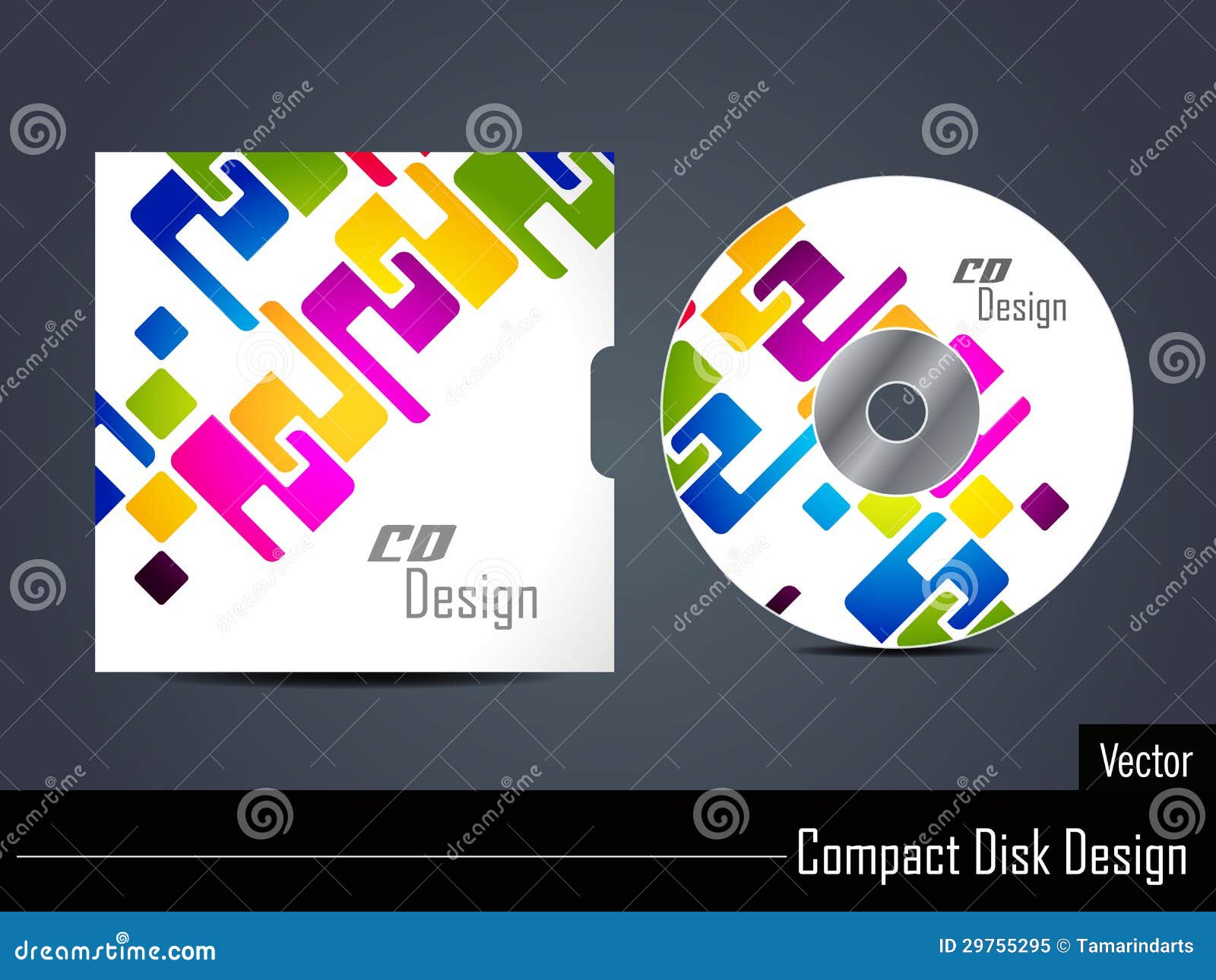 Presentation of Cd Cover Design. Stock Vector - Illustration of shape ...