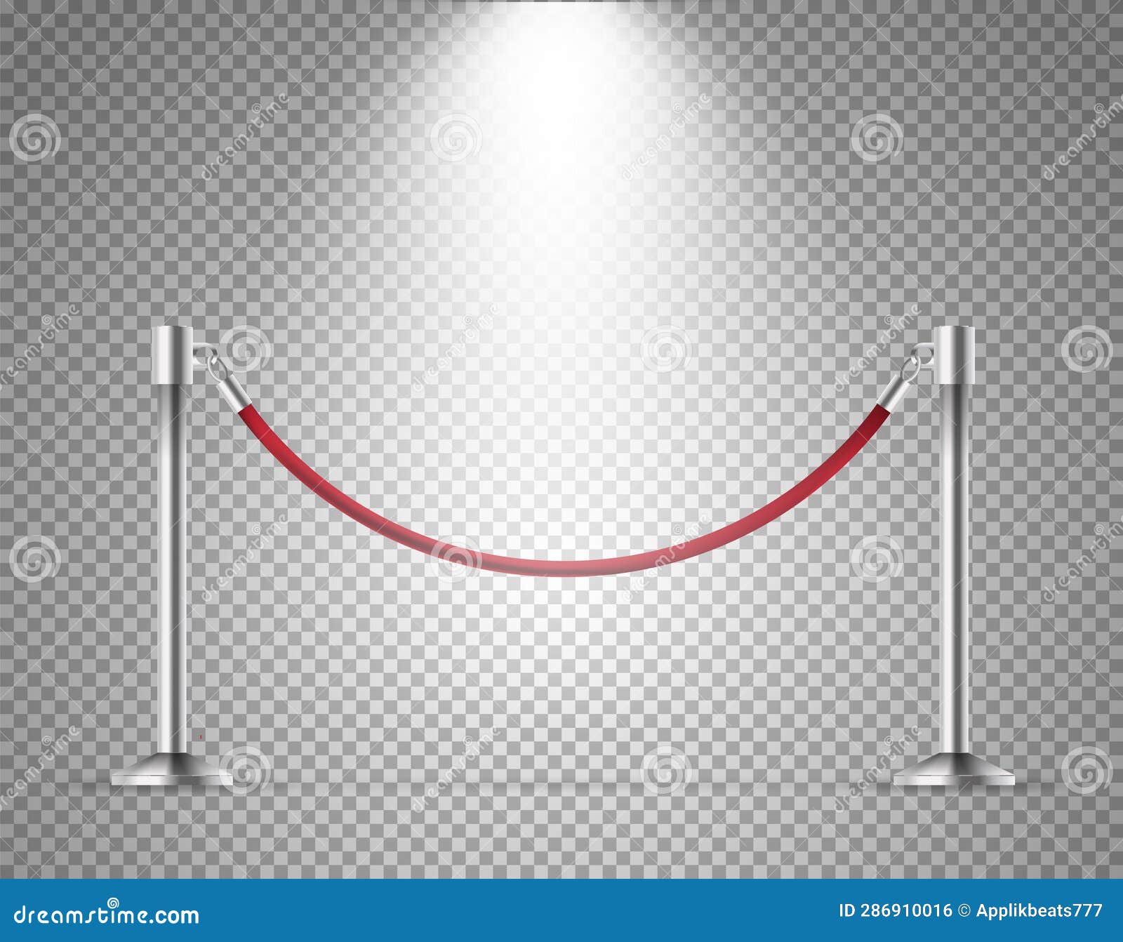 Presentation Vector Template with the Barrier Isolated on Transparent ...