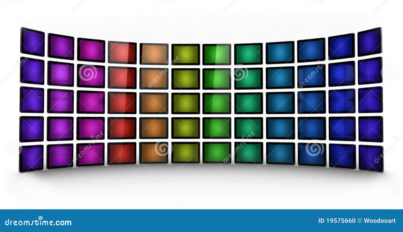 Presentation Wall - Coloured Stock Illustration - Illustration of flat ...
