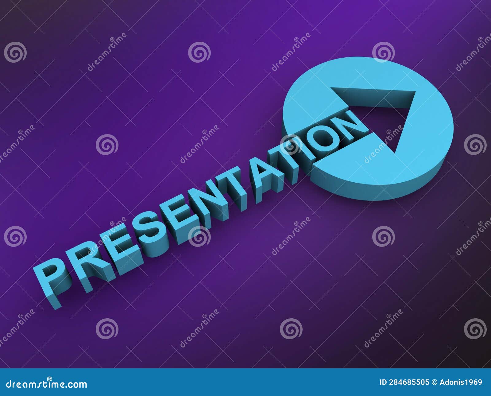 Presentation Word on Purple Stock Illustration - Illustration of skills ...