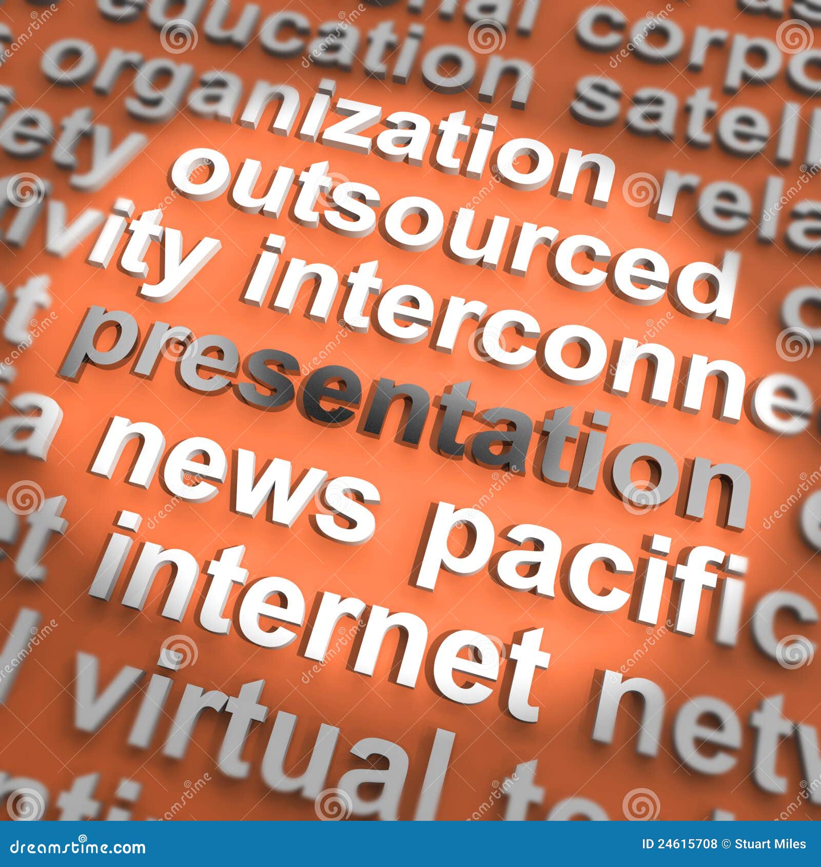 Presentation Word Showing Conference Seminar or Display Stock ...