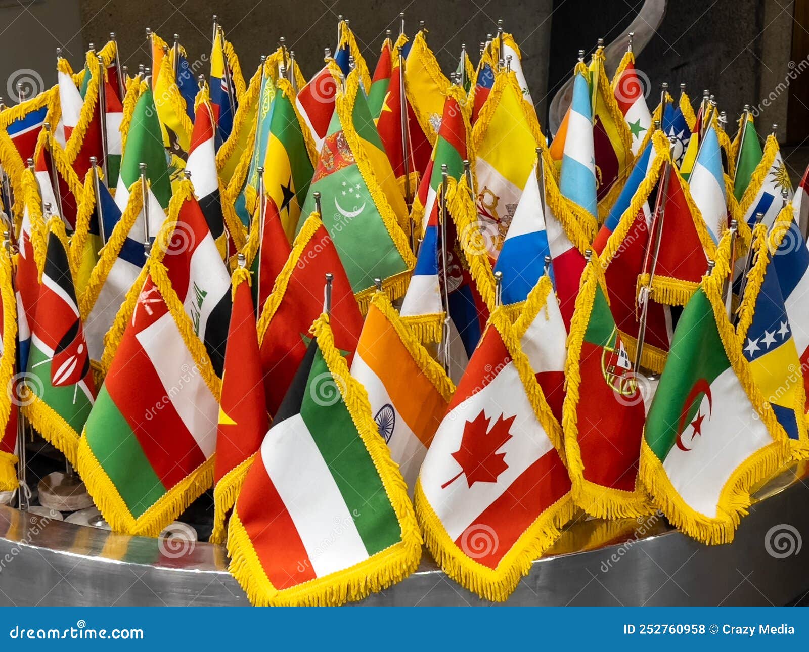 Presentation of World Flags in Official Institutions Stock Photo ...