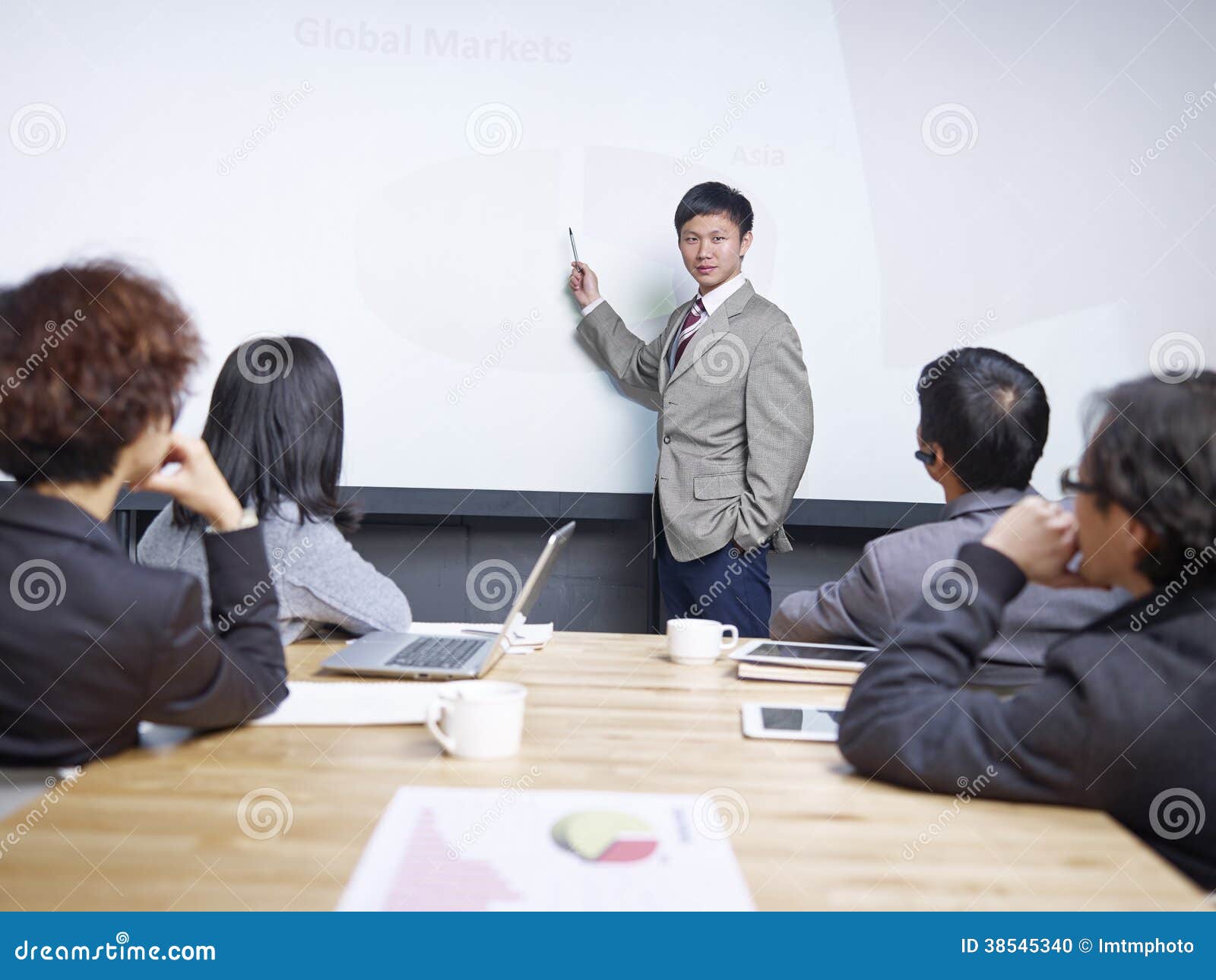 Presentation stock photo. Image of businessperson, kong - 38545340