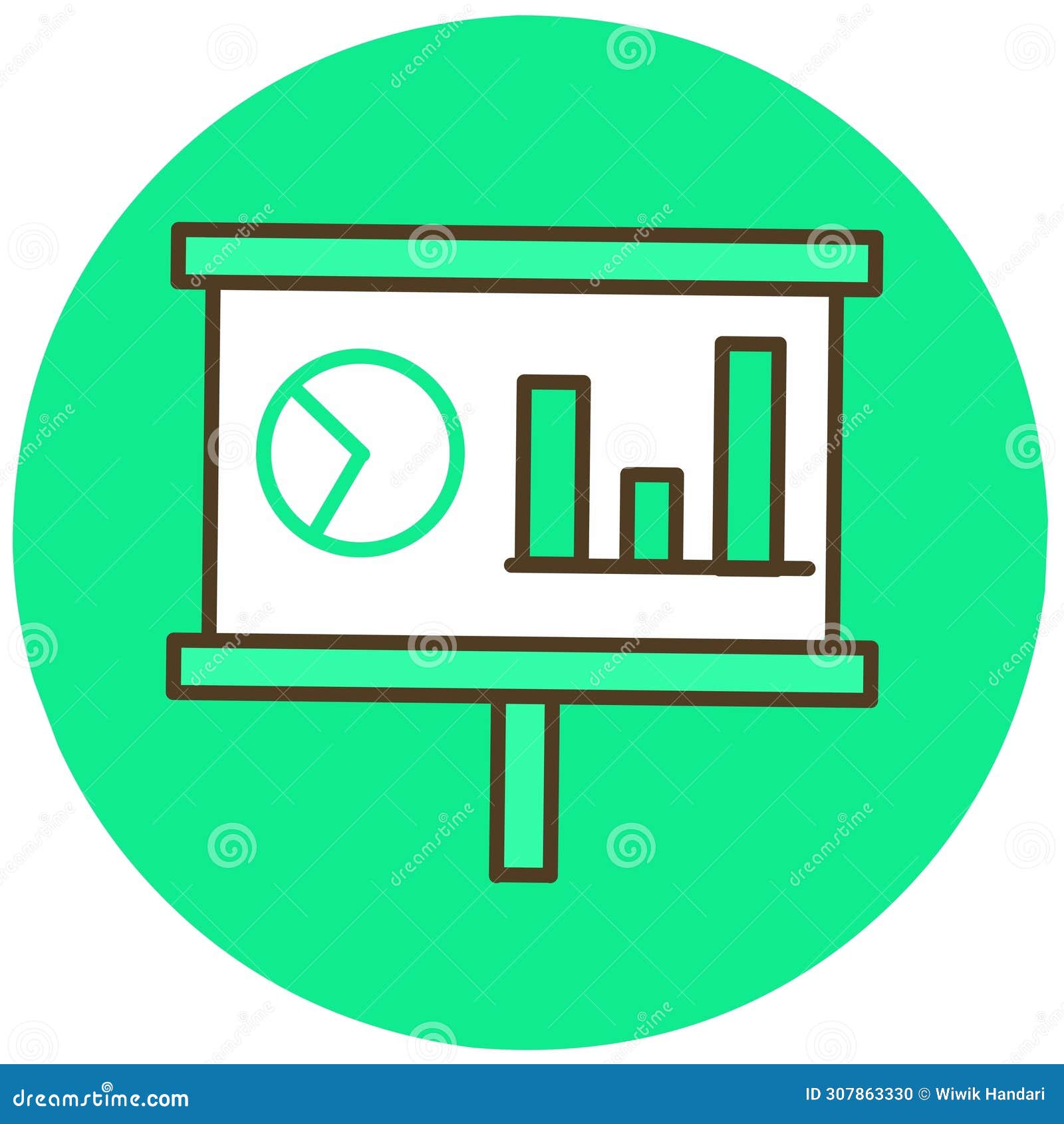 Presentations, Statistics, Analytics, Charts, Whiteboards Stock Vector ...
