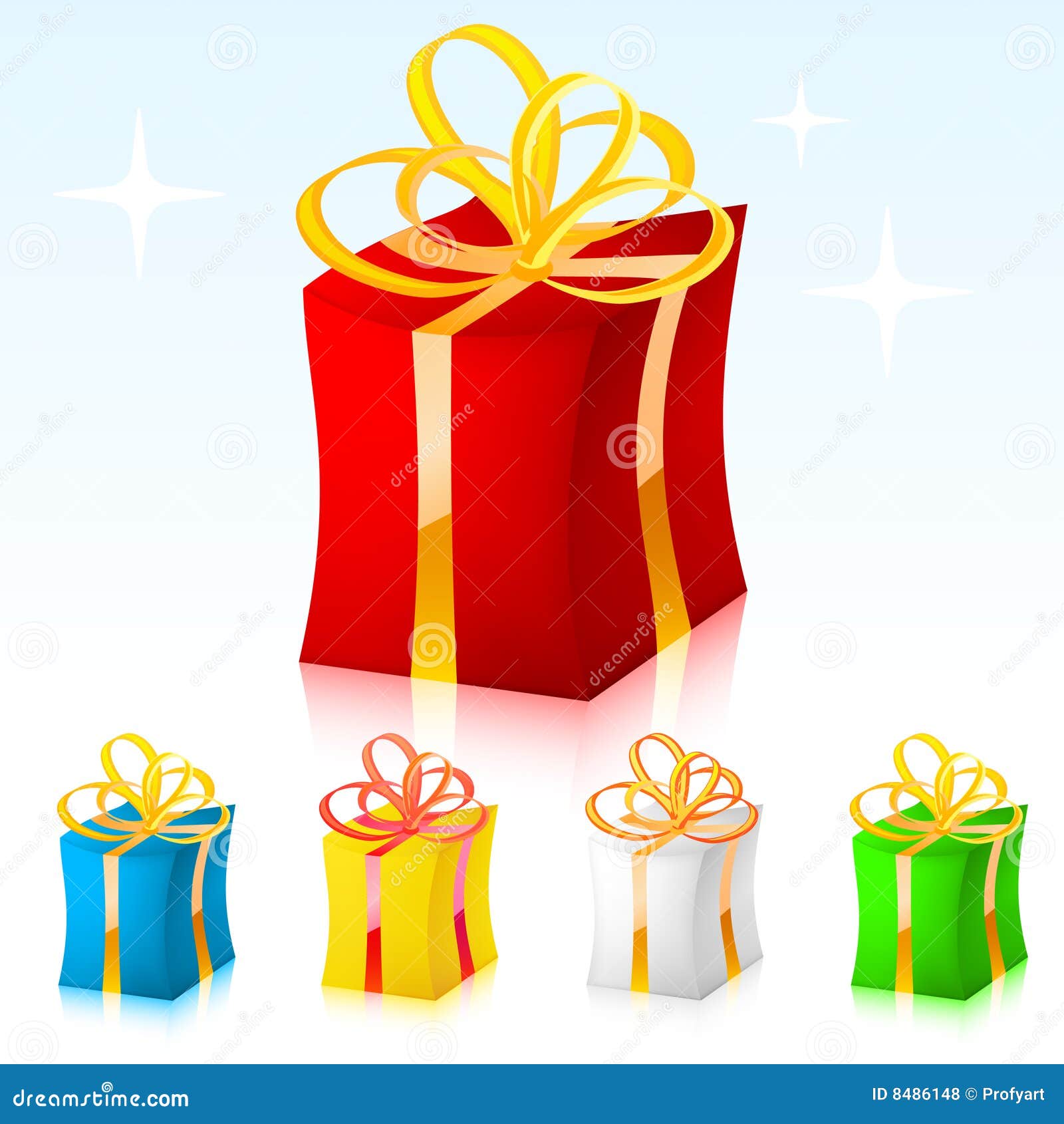 Presente colorido do vetor ilustração do vetor. Ilustração de verde ...