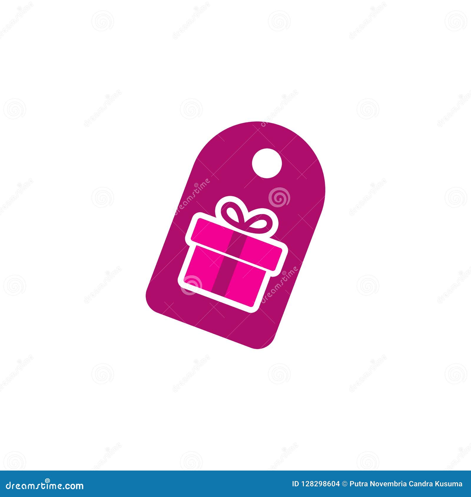 Presente Logo Icon Design Da Etiqueta Ilustração do Vetor - Ilustração ...