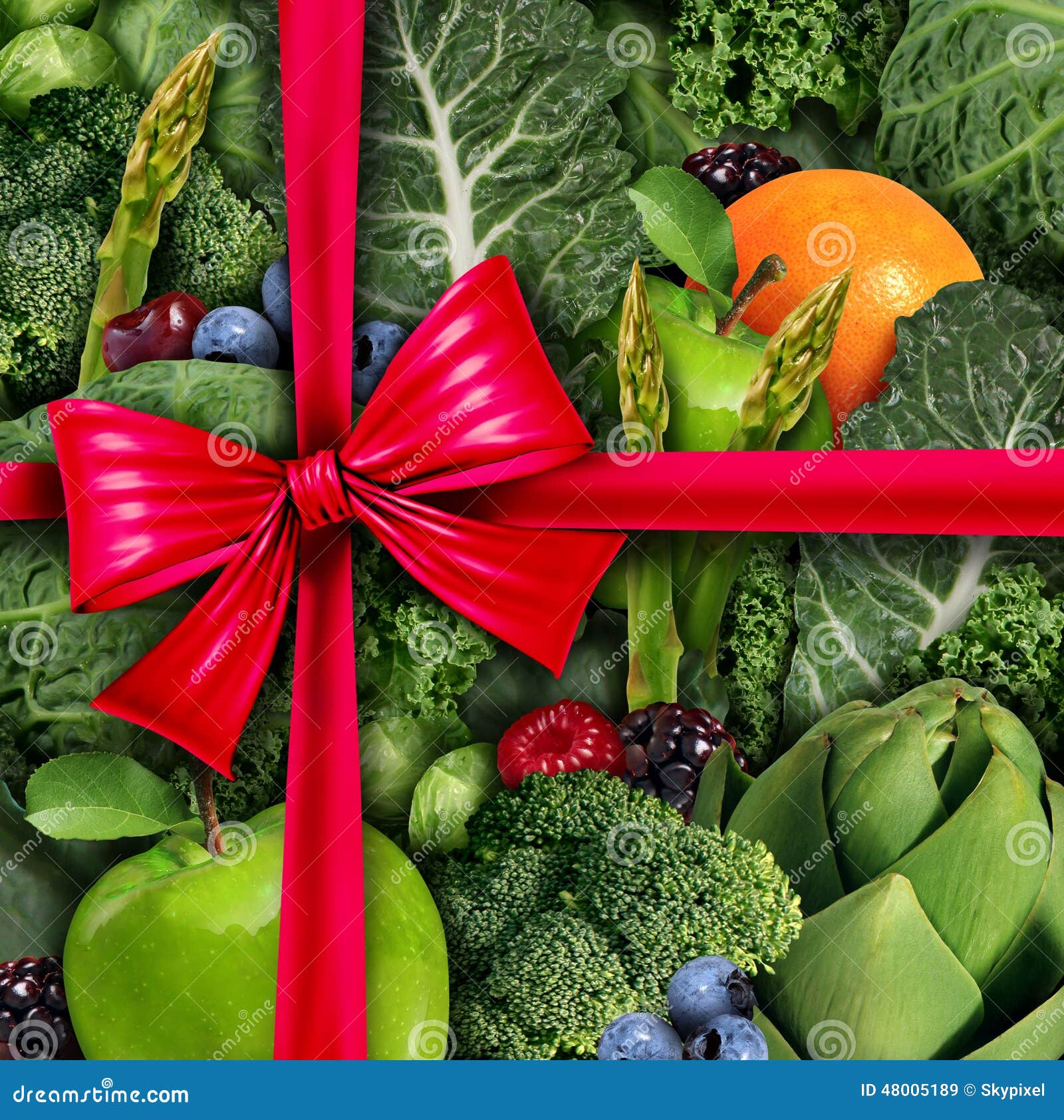 Presente Saudável Do Alimento Ilustração Stock - Ilustração de citrino ...