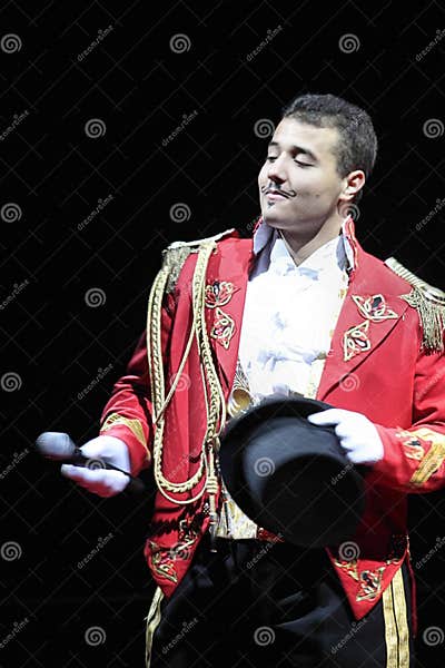 Presenter of the circus editorial image. Image of italy - 18530850